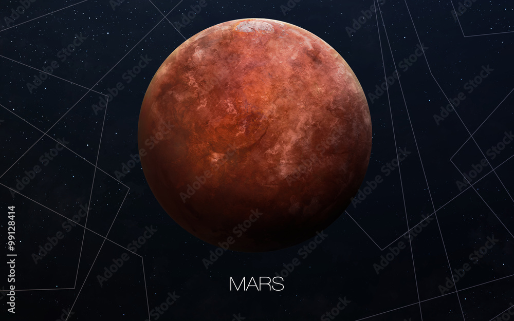 Mars - High resolution images presents planets of the solar system ...