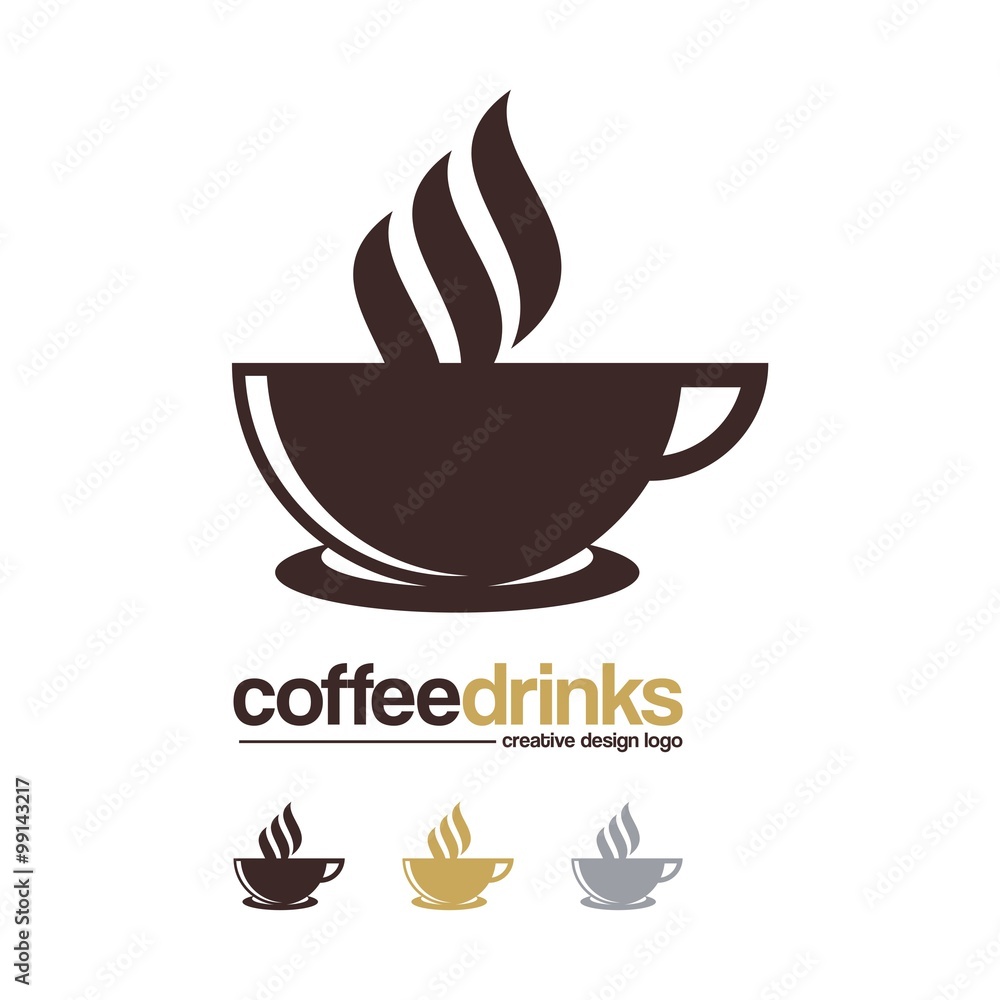 Coffee Logo - Mug, Smoke, Simple Design Logo Vector Stock Vector ...