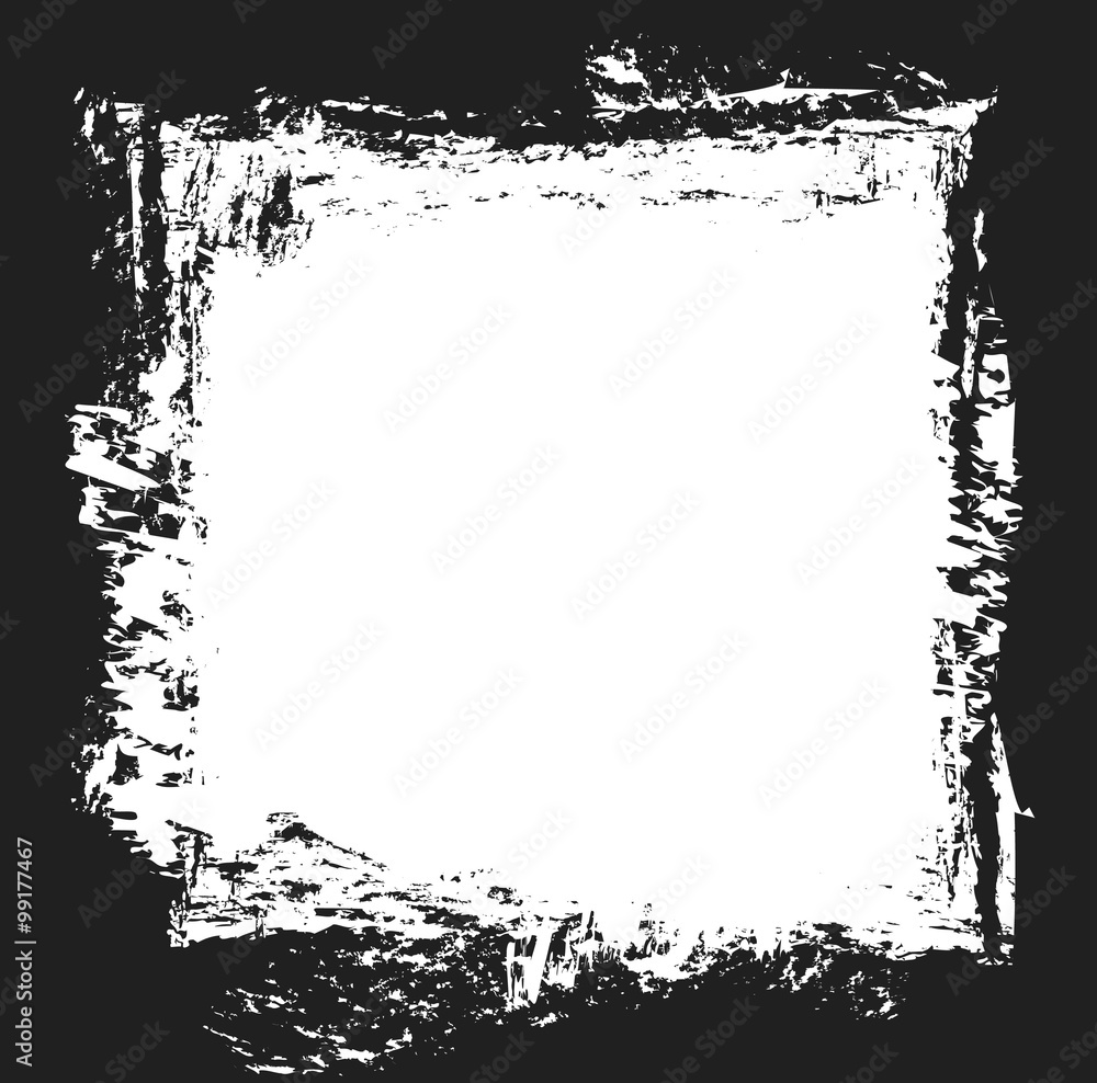 grunge black ink border frame background, grunge paint brush, design ...