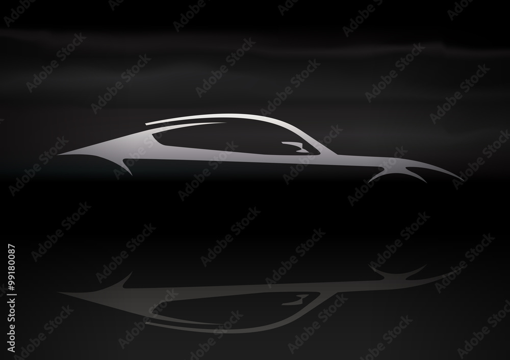 Original Auto Vehicle Vector Design of a Fast Conceptual Super Car ...