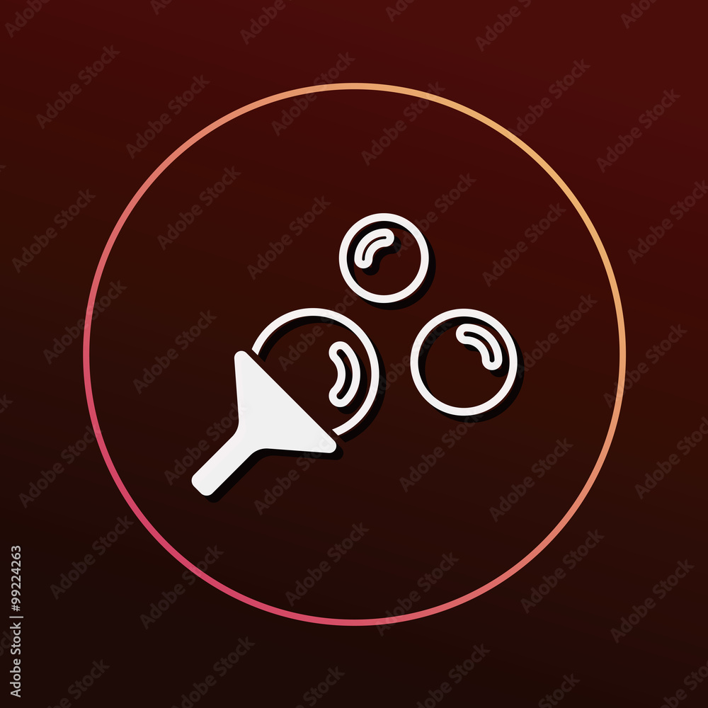 Blowing bubbles icon Stock Vector | Adobe Stock
