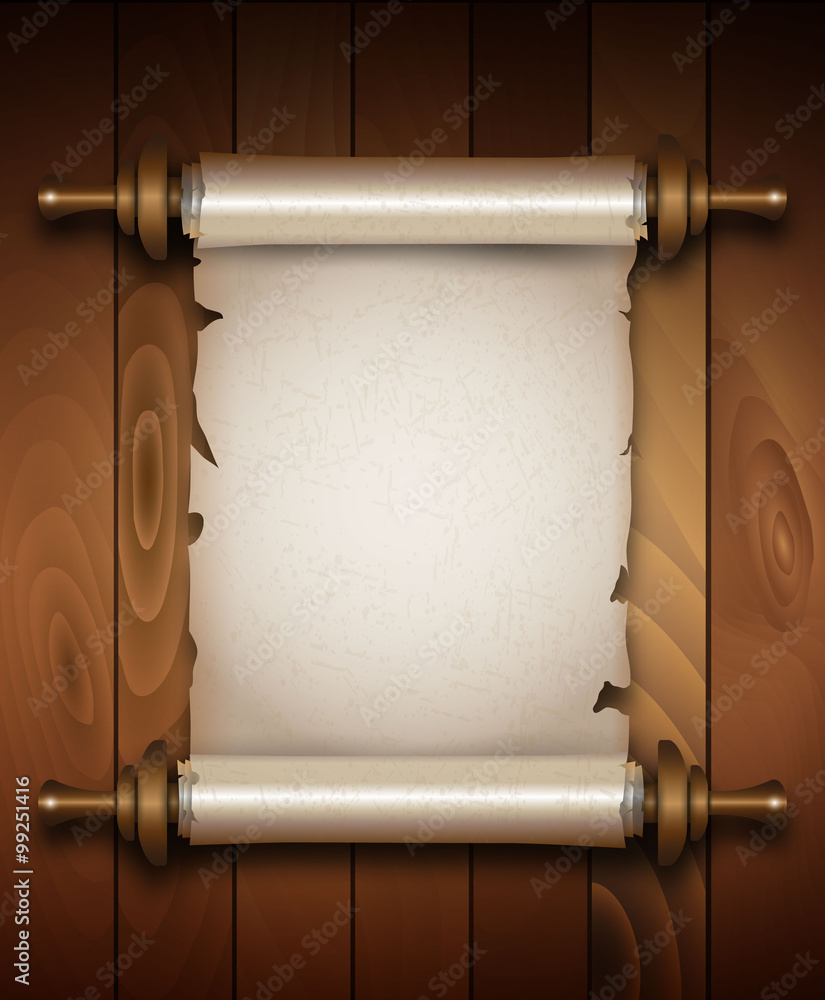 Old Paper Scroll Background
