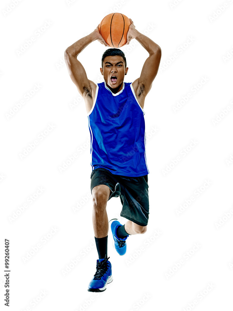 basketball player man Isolated Stock Photo | Adobe Stock