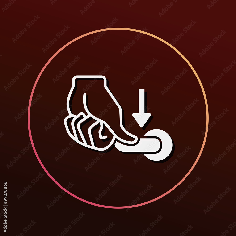 Toilet Flush Handle Clip Art