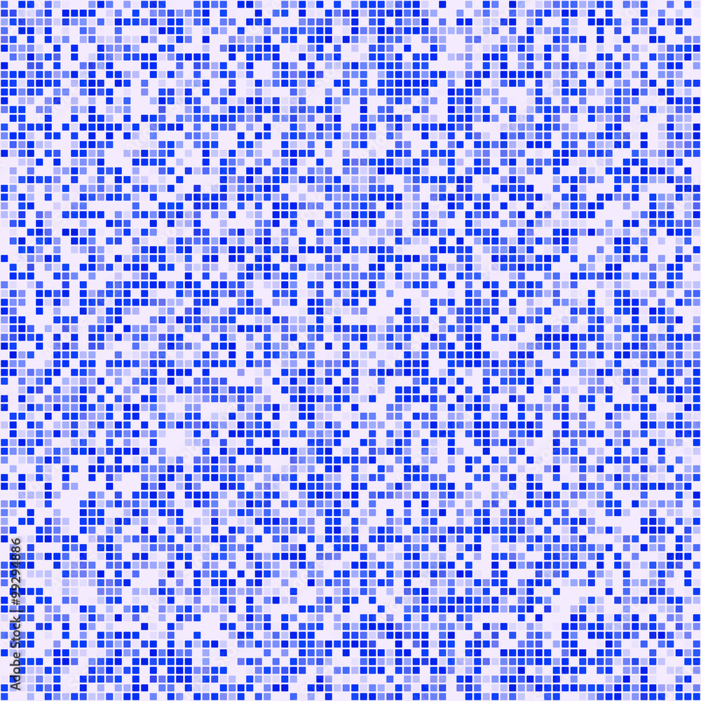 Blue square pixel mosaic background Stock Vector | Adobe Stock