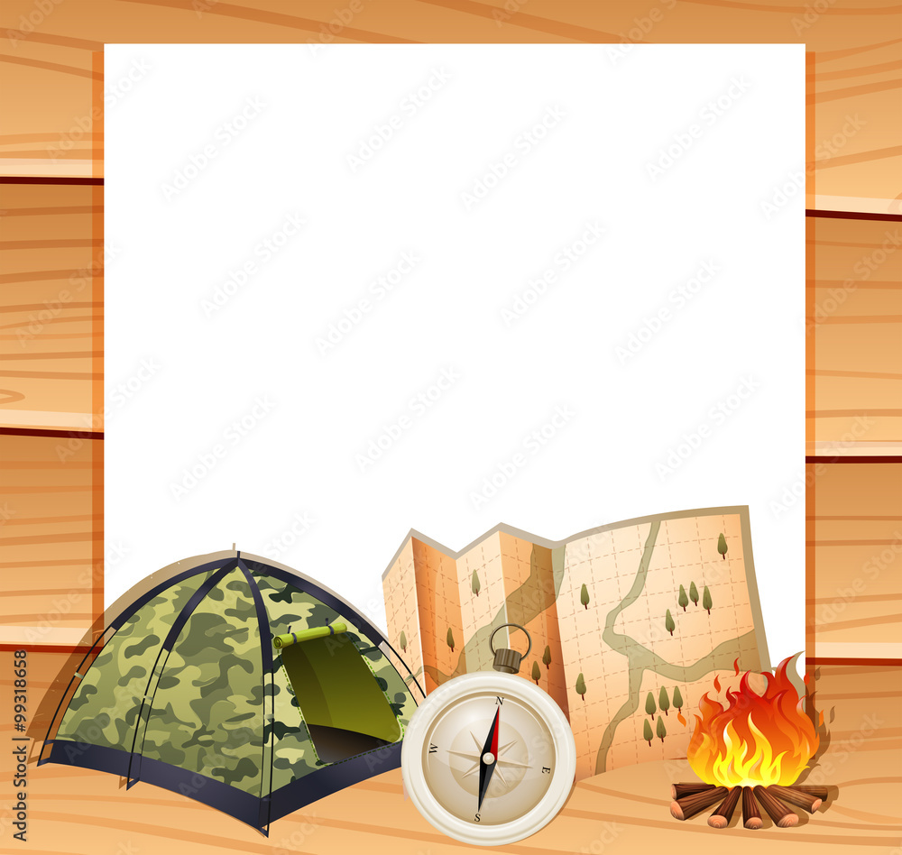 Camp Border Clipart