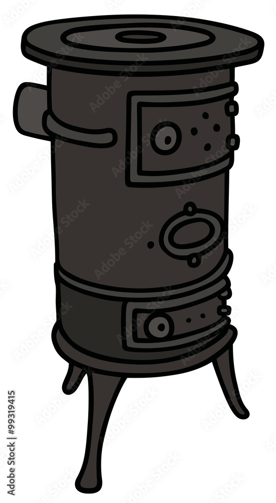 Old small stove / Hand drawing, vector illustration Stock Vector ...