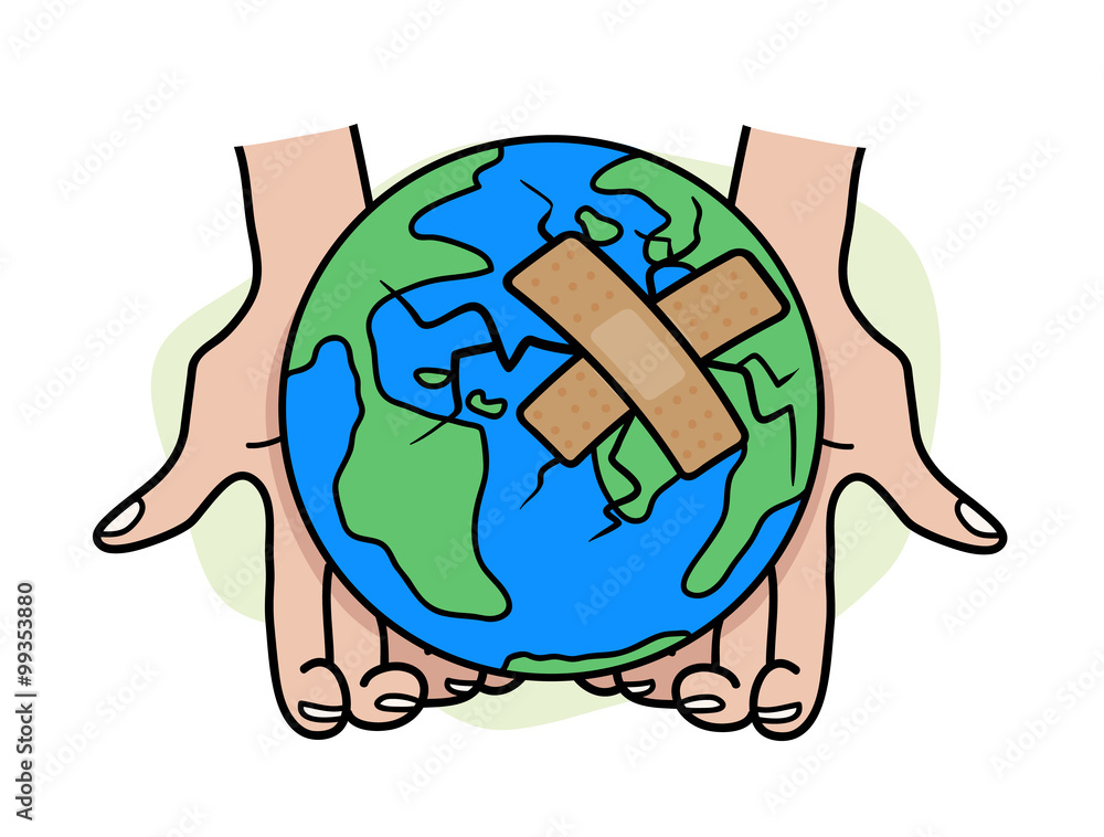 Broken World Drawing