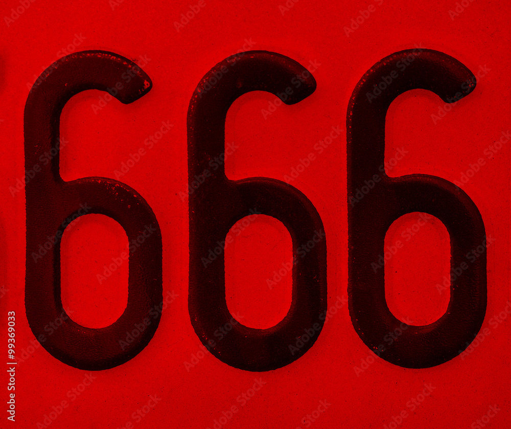 Number 666 Stock Photo Adobe Stock number-666-stock-photo-adobe-stock