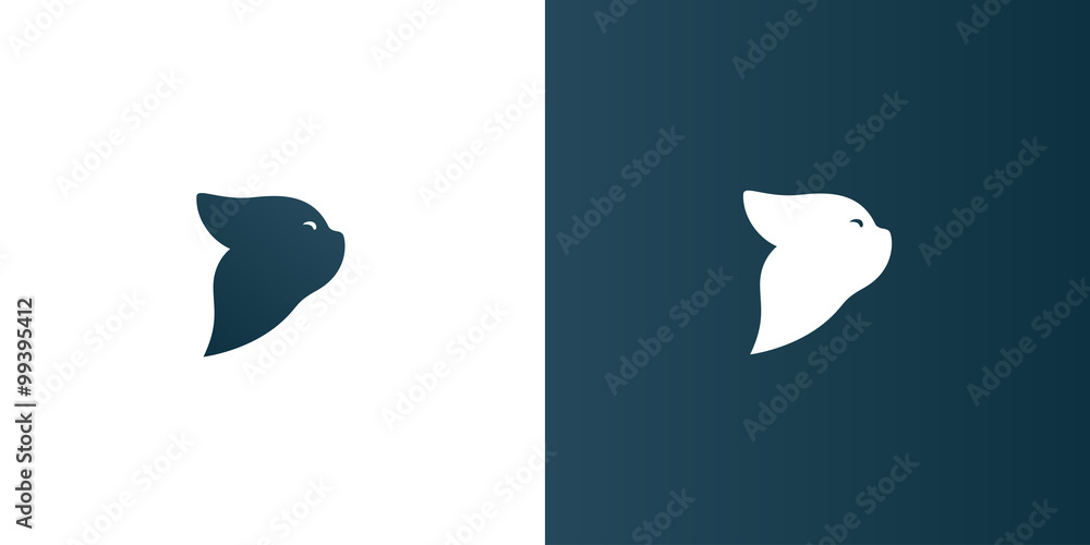 Cat logo for DVD Case/ Background/ Wallpaper etc - Isolated Vector ...