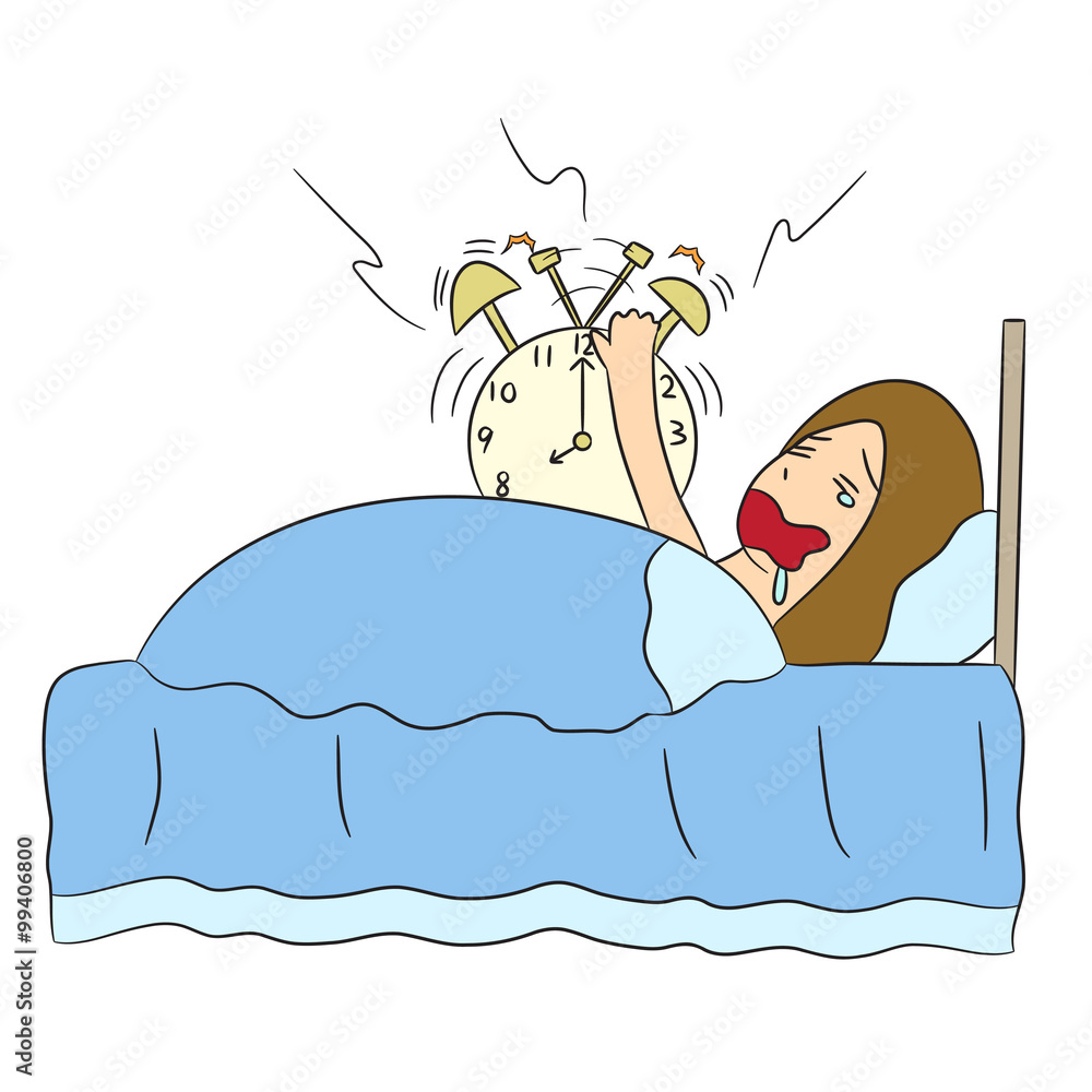 vector cartoon character morning Stock Vector | Adobe Stock