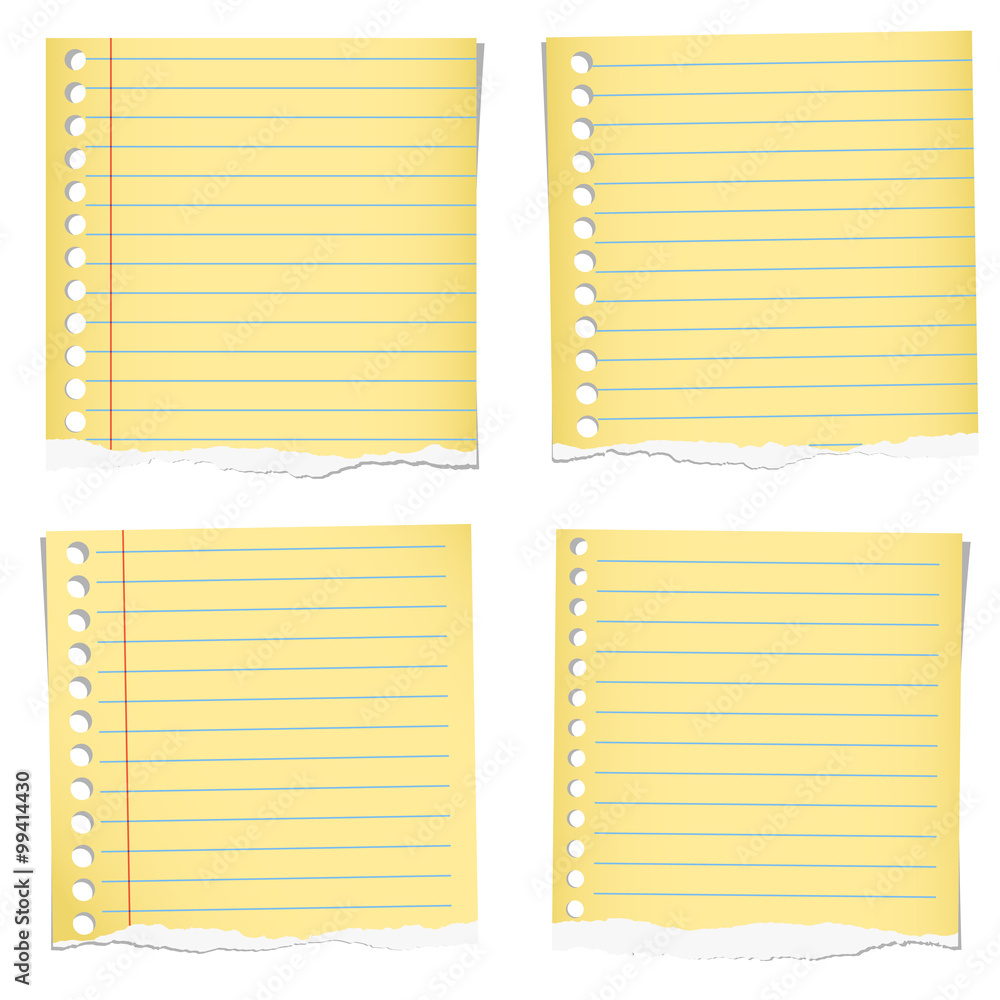 Torn Notebook Page Background