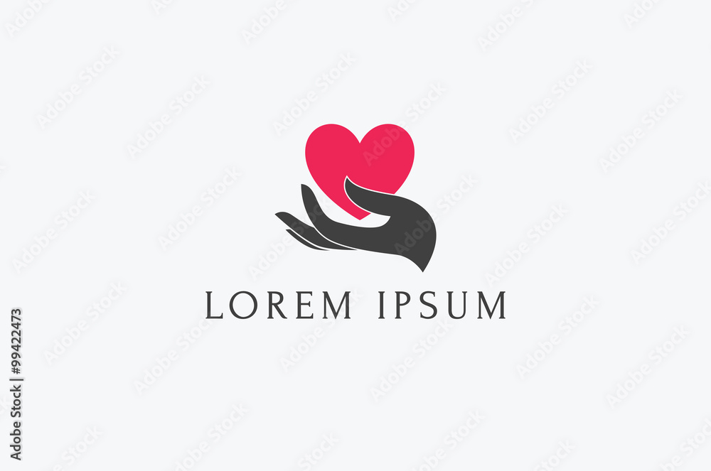 Hand giving heart symbol suitable for charity concept, family concept ...