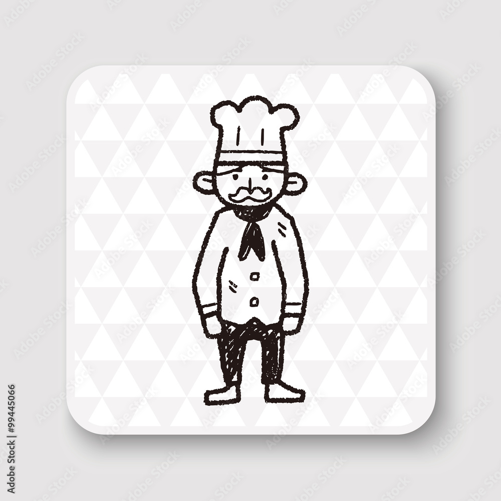 chef doodle Stock Vector | Adobe Stock