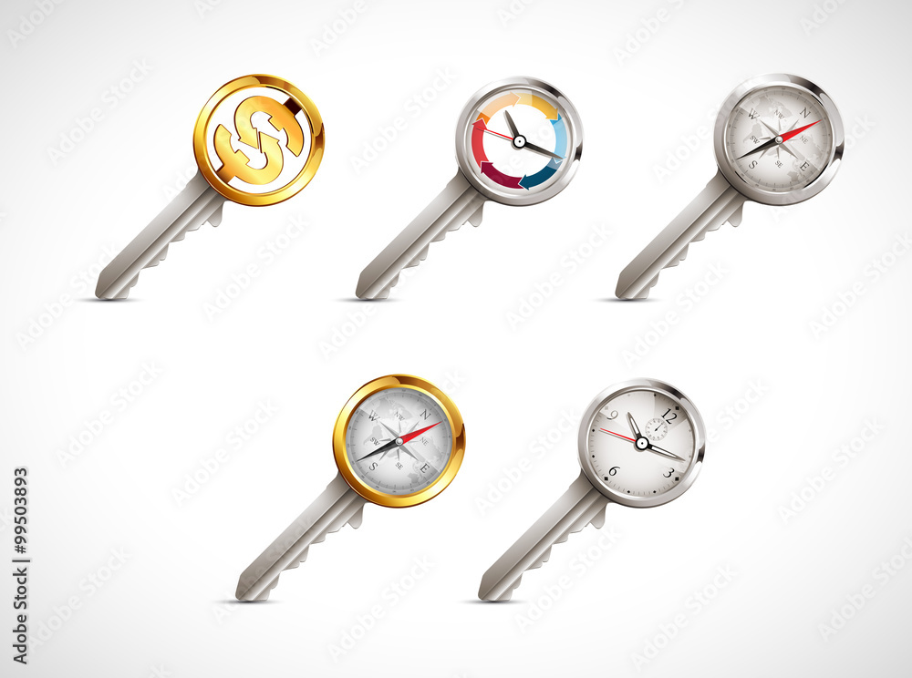 Concept keys - business idea - key to success Stock Vector | Adobe Stock