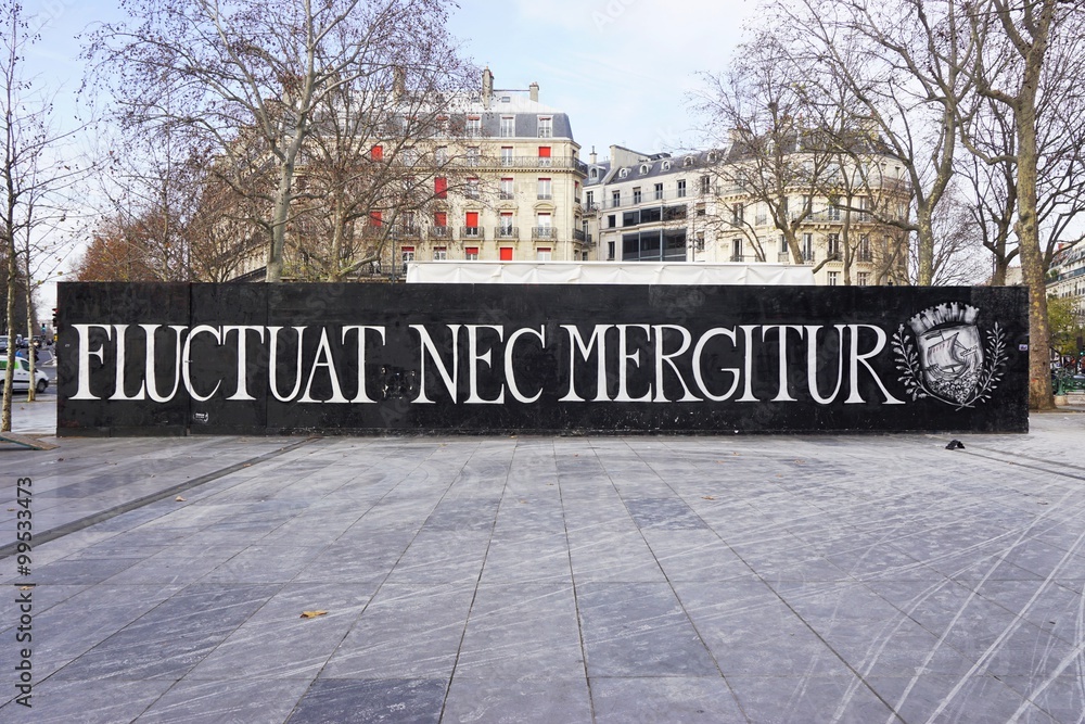 Fluctuat Nec Mergitur, the motto of Paris Stock Photo | Adobe Stock