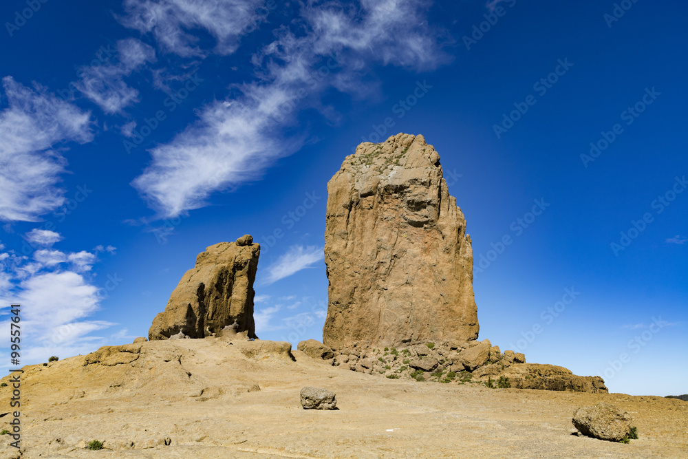 Canary Islands, Clouded Rock, Rock in the Clouds, Roque Nublo, Spain ...