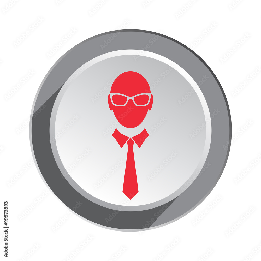 Office worker icon. Person, employee, business symbol. Face cartoon ...
