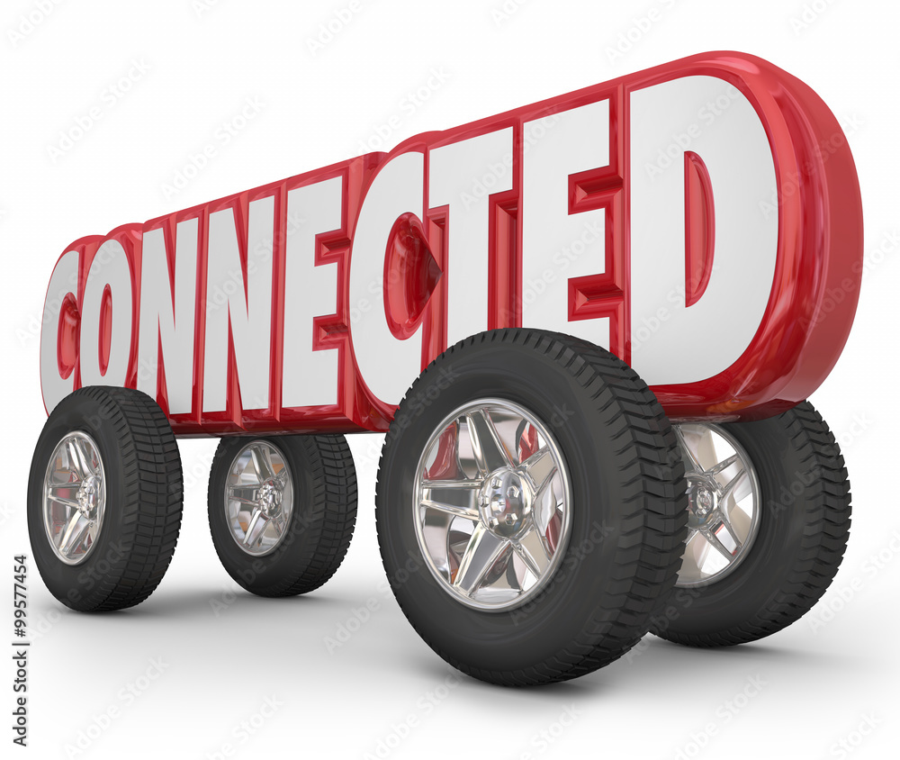 Connected Car Truck Vehicle Autonomous Stock Illustration | Adobe Stock