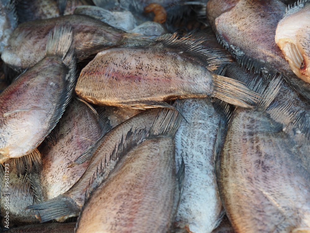 Dried Trichogaster Pectoralis Fish, A Kind Of Food Preservation In ...