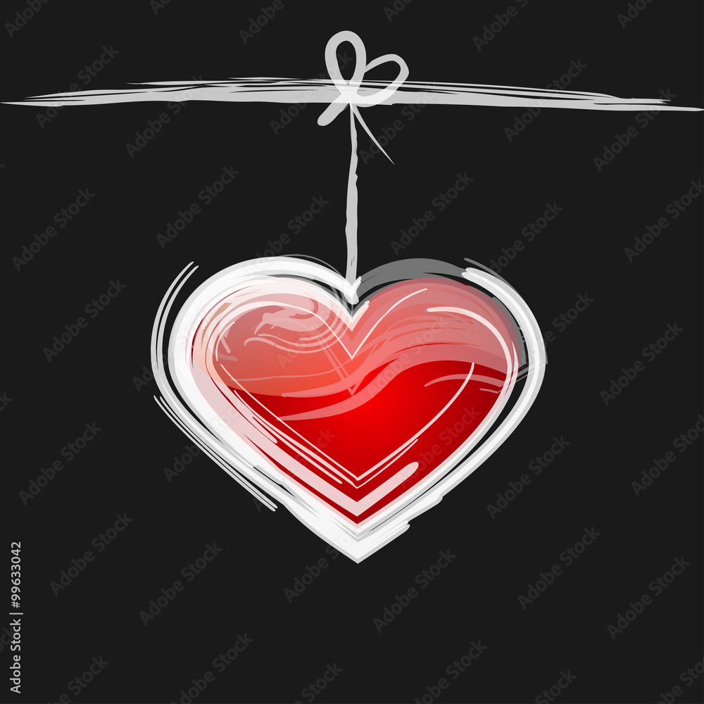 Herz - Vektor Grafik Stock Vector | Adobe Stock