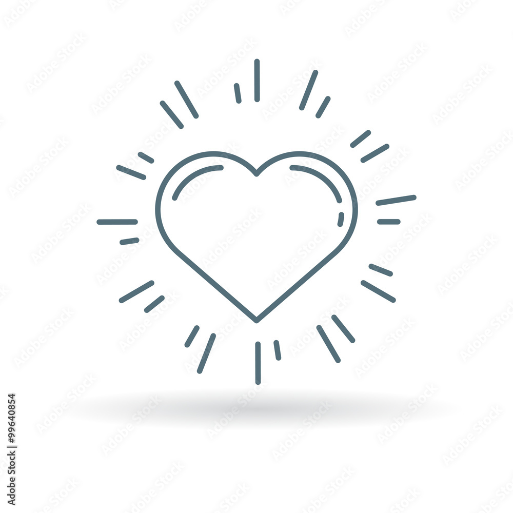 Glowing Heart Clipart