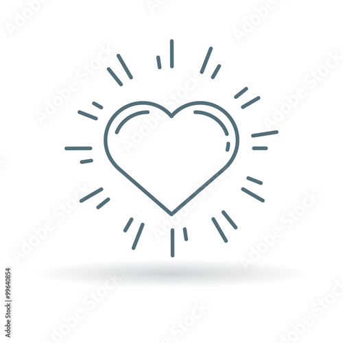 Shining Heart Character Clipart