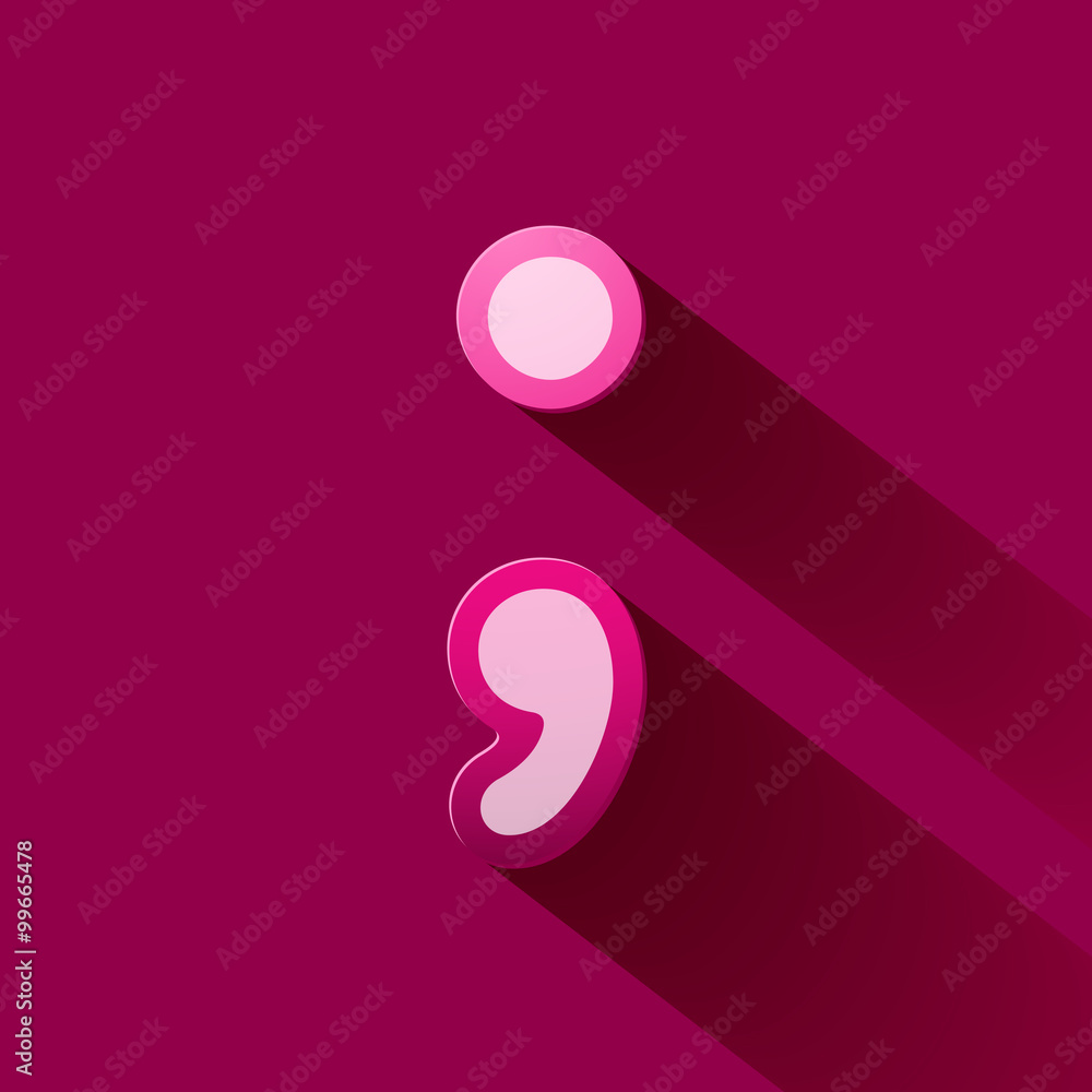 Volume icons symbol: Semicolon Stock Vector | Adobe Stock