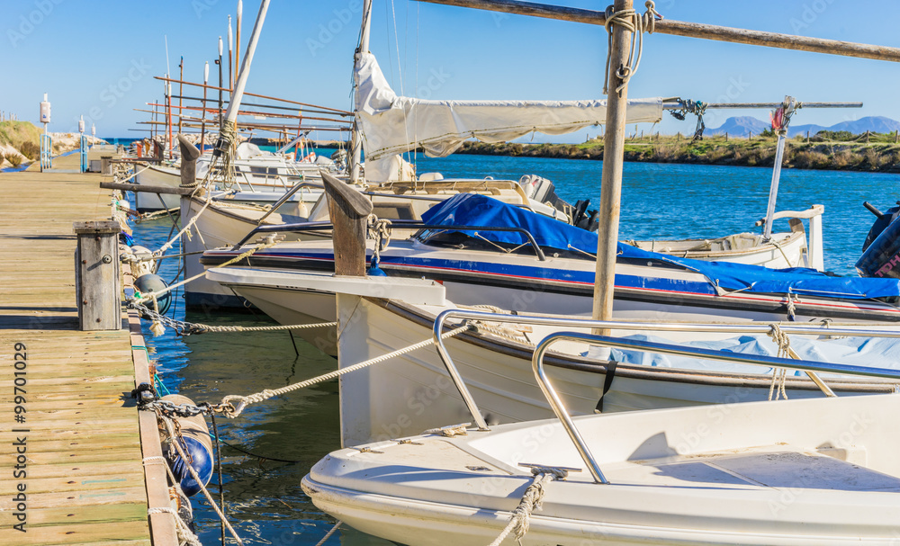 Anlegestelle Steg Boote Stock-Foto | Adobe Stock
