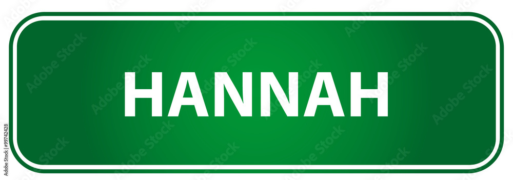 Hannah Name Tag