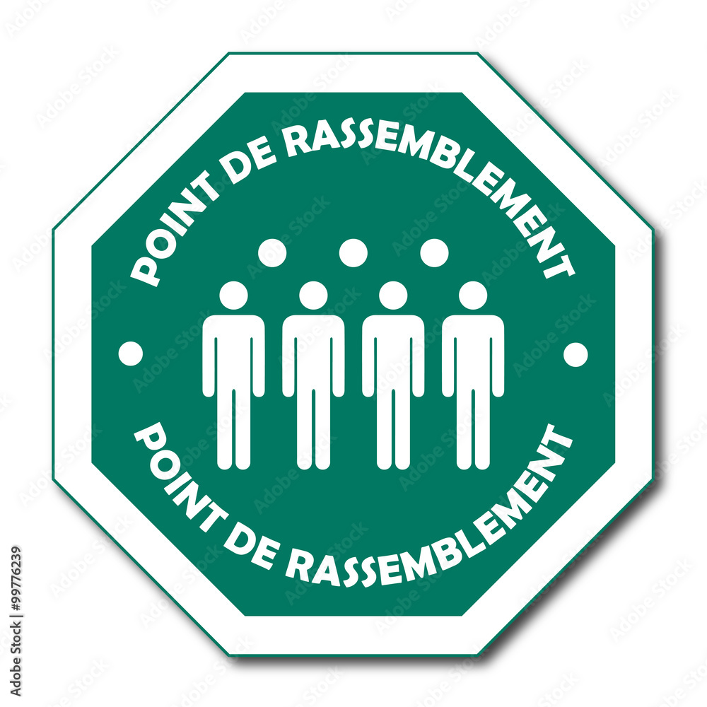 Vecteur Stock Logo point de rassemblement. | Adobe Stock