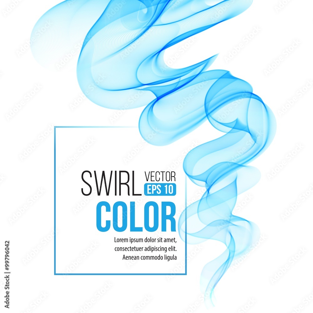 Vector blue swirl line abstract background. Vector illustration Stock ...