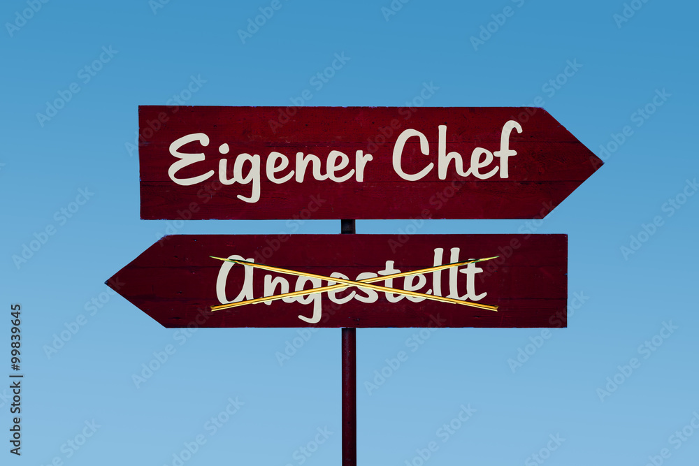 Strassenschild 48 - Eigener Chef Stock イラスト | Adobe Stock