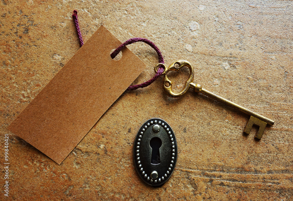 Golden key Stock Photo | Adobe Stock