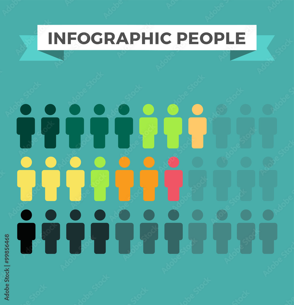 Human vector icons infographic design elements Stock Vector | Adobe Stock