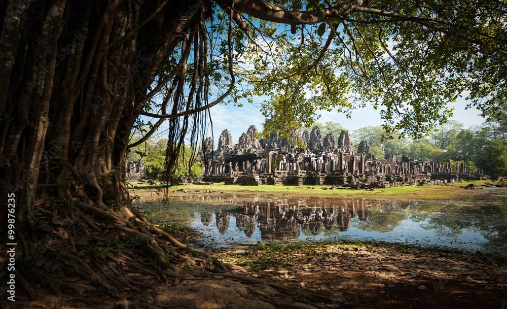 Adventure background of famous travel destination in Cambodia. Old ...