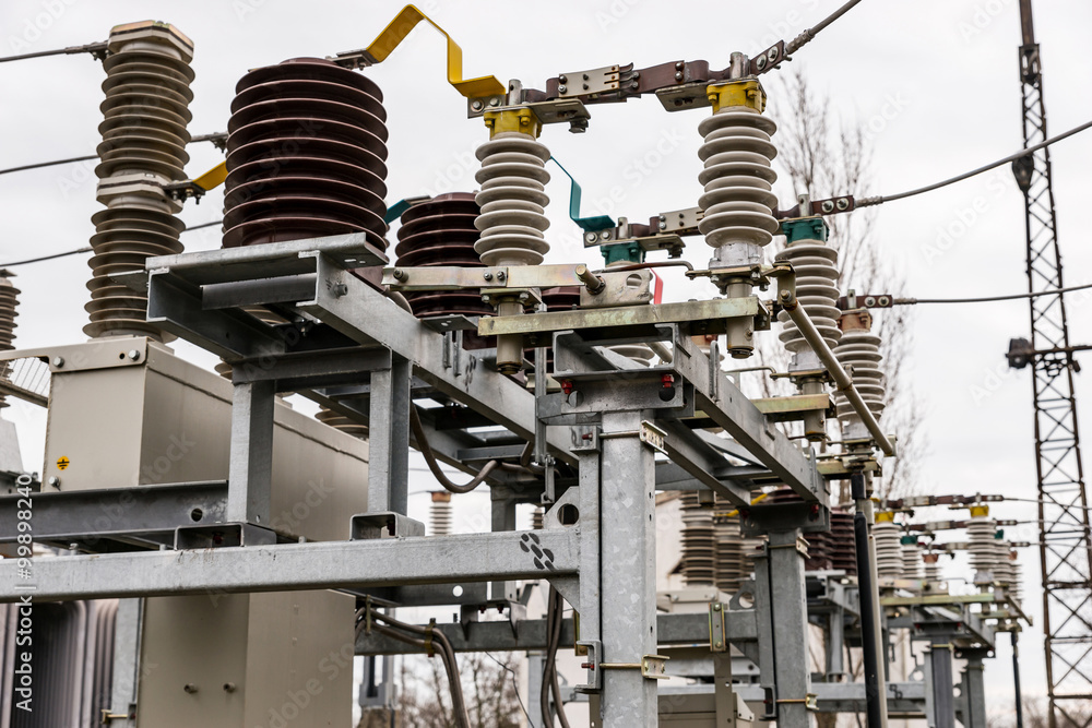 High voltage electrical equipment substation Stock Photo | Adobe Stock
