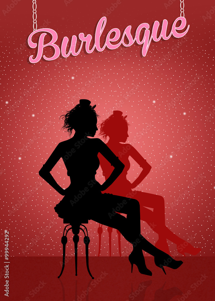 girl dancing Burlesque Stock Illustration | Adobe Stock