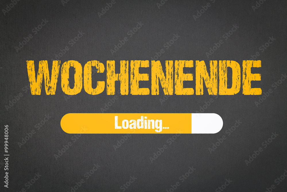 Wochenende loading Stock-Illustration | Adobe Stock