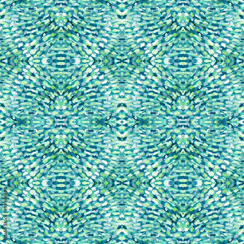 Small pattern with short hand drawn strokes with kaleidoscopic effect ...