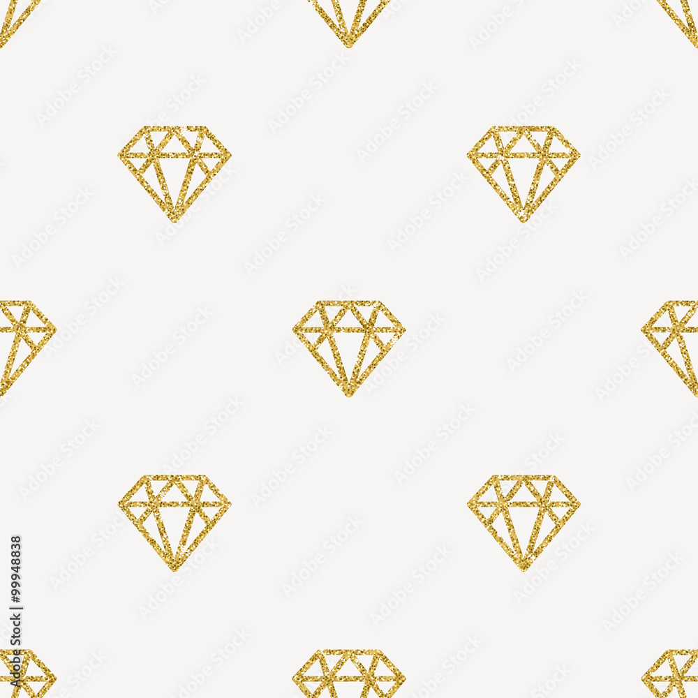 White And Gold Glitter Background
