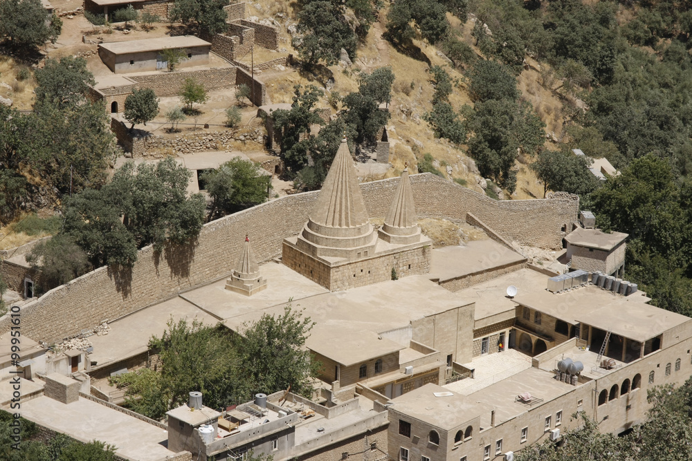 Lalish Yazidi temple Stock Photo | Adobe Stock