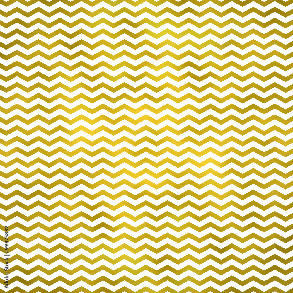 Metallic Gold Chevron