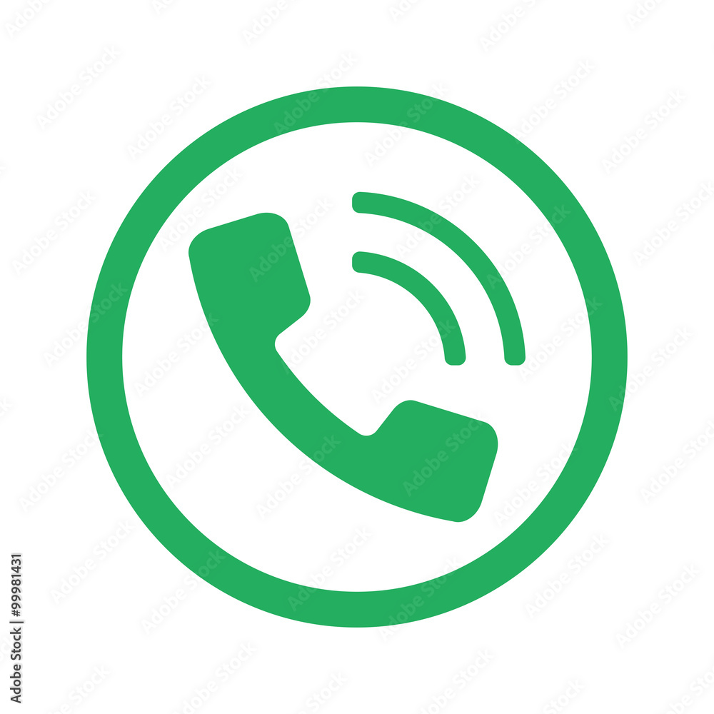 Flat green Phone icon and green circle 素材庫向量圖 | Adobe Stock Flat green Phone icon and green circle 素材庫向量圖 | Adobe Stock