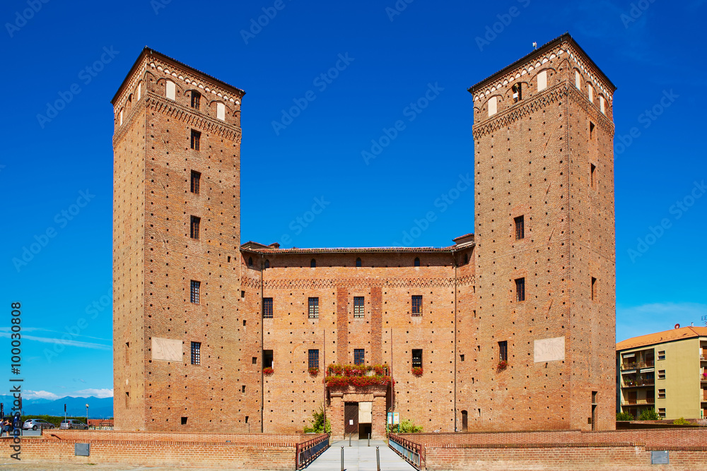 Fossano medieval castle Stock Photo | Adobe Stock