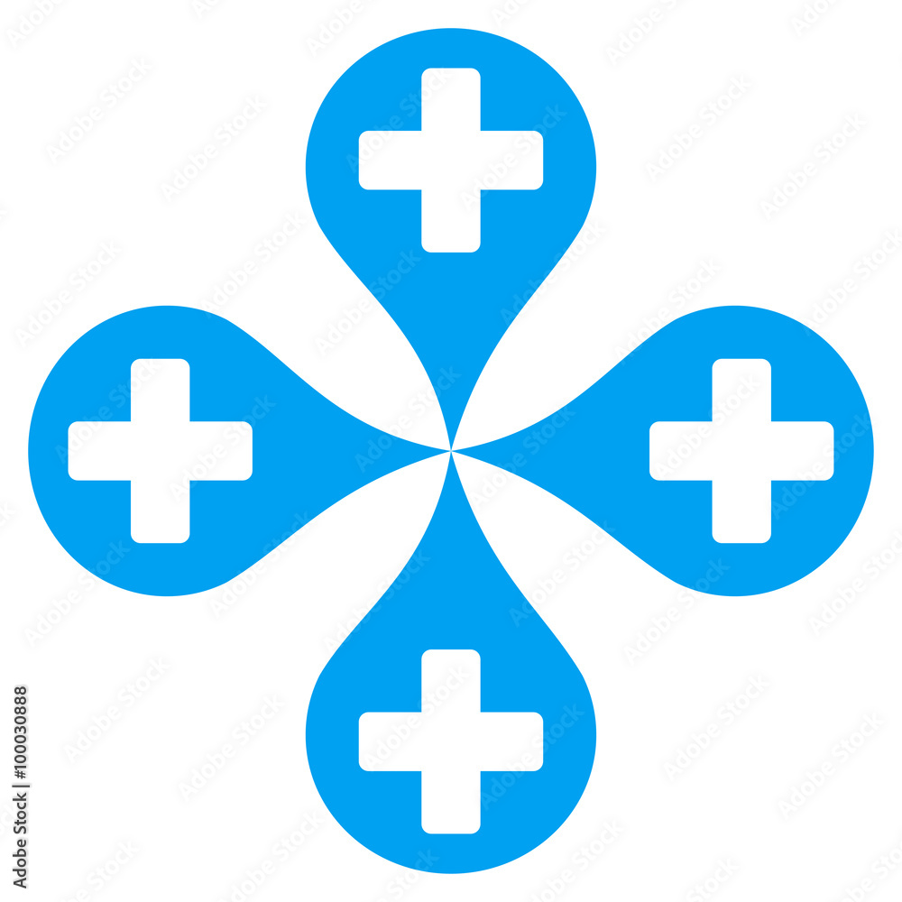 Hospital Map Markers Icon Stock Vector | Adobe Stock