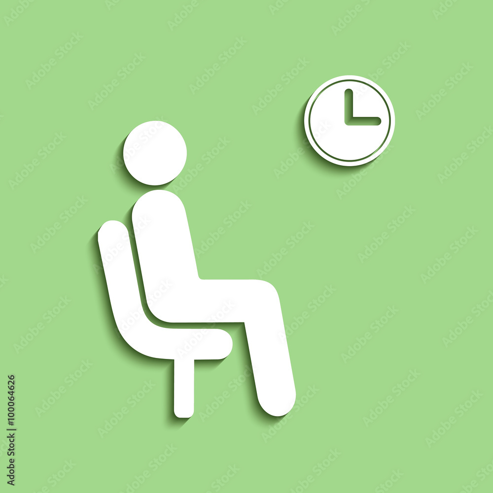 Logo salle d'attente. Stock Vector | Adobe Stock