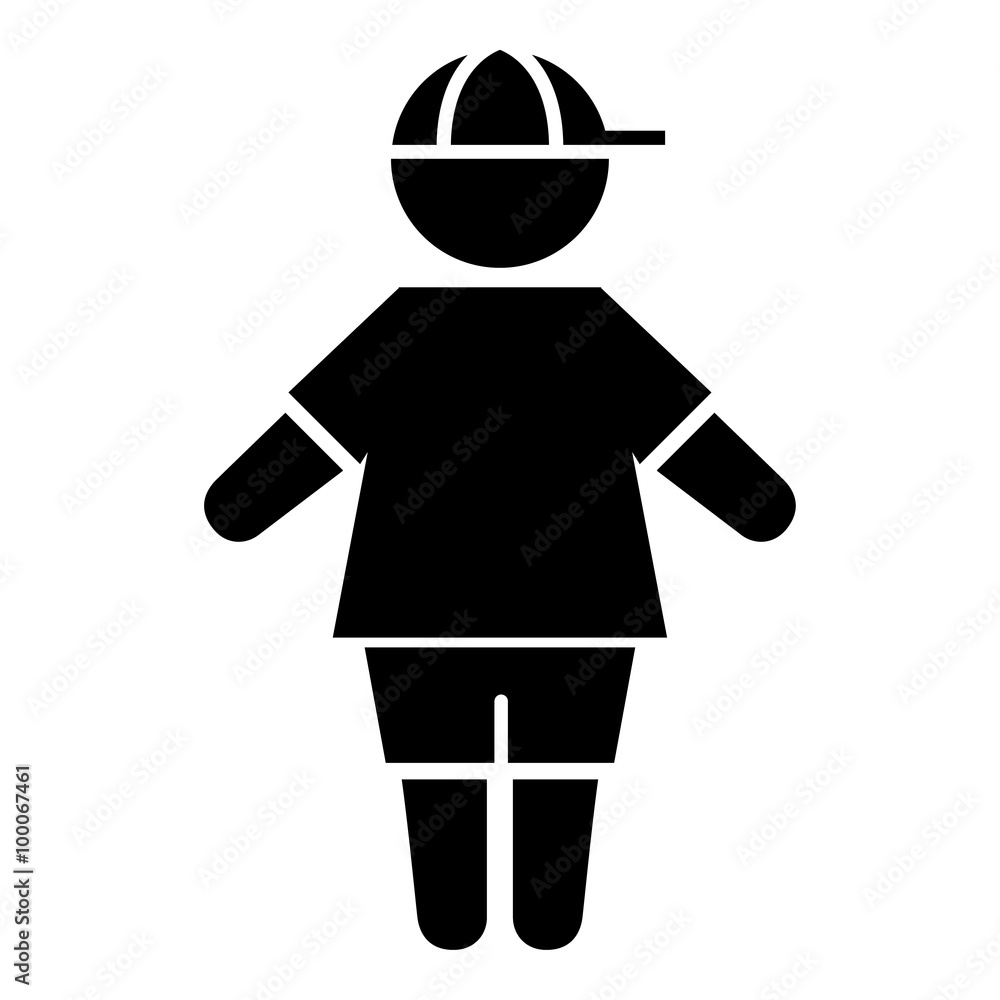 Icon pictogram boy child gender Stock Vector | Adobe Stock