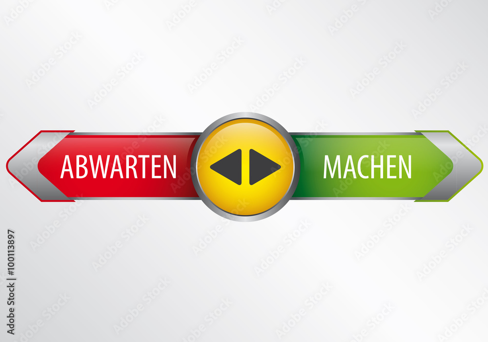 Machen oder Abwarten? Infografik Stock Vector | Adobe Stock