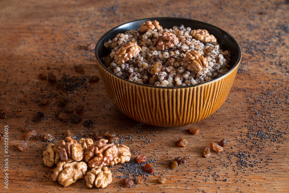 Kutia is a sweet grain pudding, traditionally served in Ukraine ...